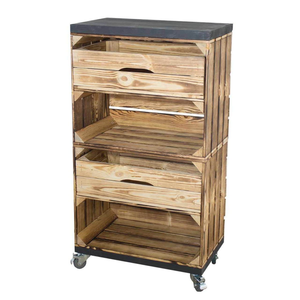 Holzkiste Mit Schublade